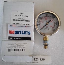 Dynamic Fluid Components CF1P-210A-SAE 3000PSI Pressure Gauge 4616SAE ...